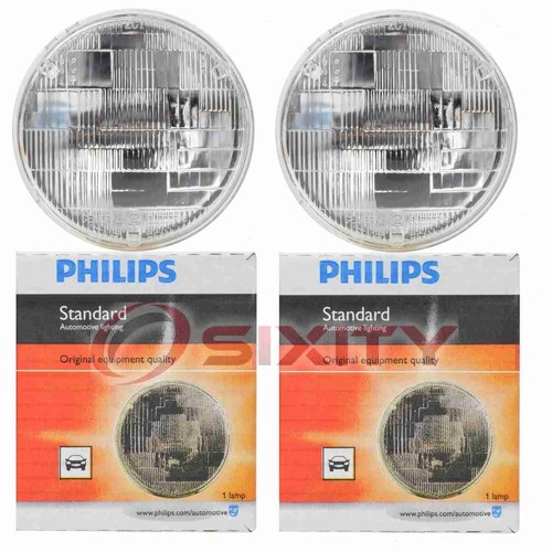2 pc Philips Low Beam Headlight Bulbs for Buick Centurion Century ...