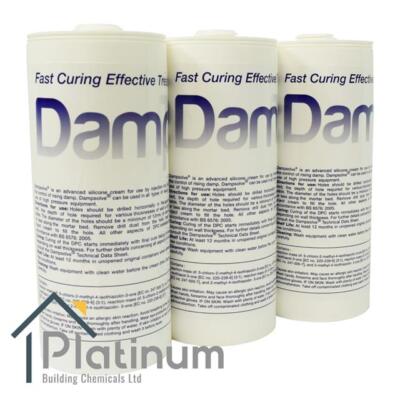 DAMPSOLVE Damp Proof Injection Cream 3 x 1L | DPC Course Rising Damp ...