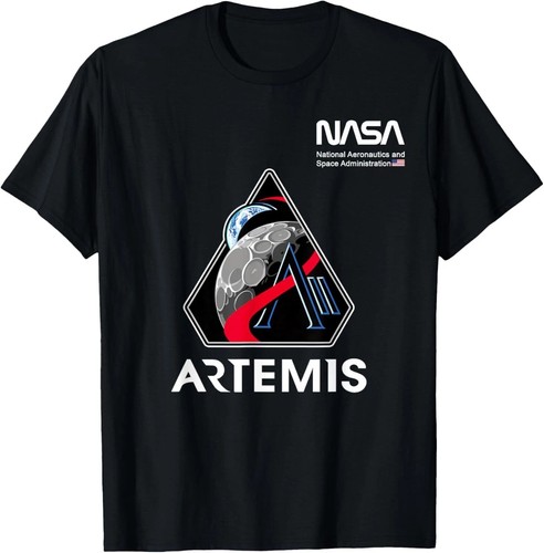 Nasa Artemis Ii Mission Patch Worm Logo T-shirt | eBay