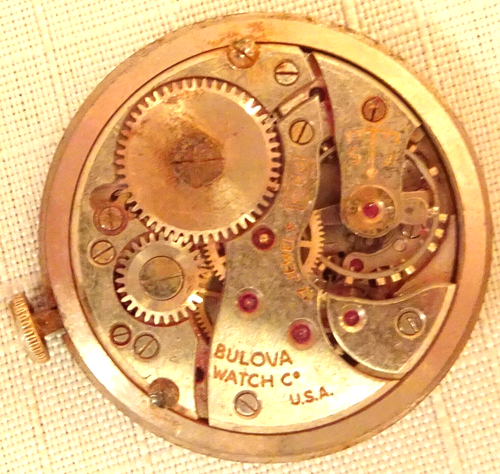 Bulova Wristwatch Movement 17J Men's Parts or Repair 10BM Vintage | eBay