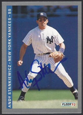 1993 Fleer baseball #285 Andy Stankiewicz IP autograph signed card | eBay