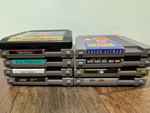 Nintendo NES Lot of 9 Games Used Cartridges Only Tested Working | eBay