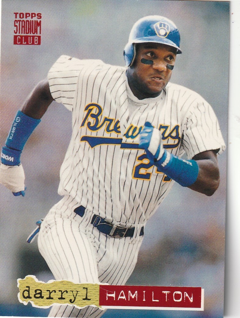 FREE SHIPPING-MINT-1994 Topps Stadium Club Darryl Hamilton #188 BREWERS | eBay