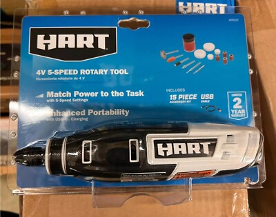 HART 4-Volt Rotary Tool Kit 5 Speed With Accessories | eBay