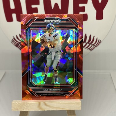 Eli Manning 2023 Panini Prizm Draft Picks Red Ice #37 New York Giants ...