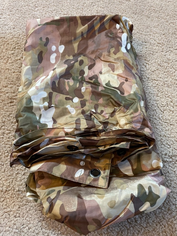 Waterproof Poncho Military Style Multi-Use Rain Poncho OCP Camo New | eBay