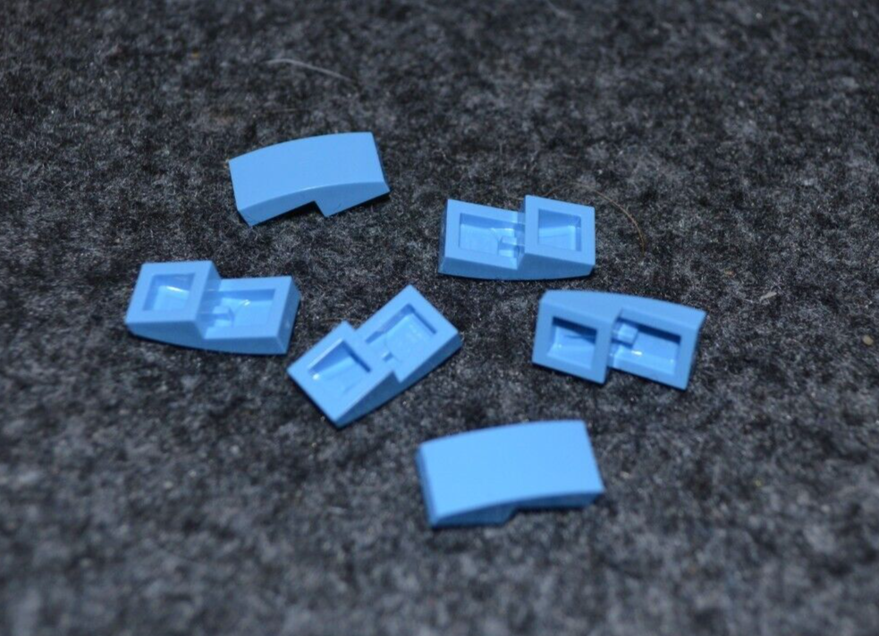 (6) 1x2 Medium Blue Rounded Bottom Bow Bricks ~ Lego NEW | eBay