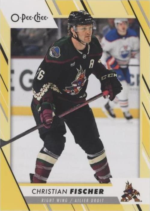 2023-24 O-Pee-Chee - Christian Fischer #498 Yellow Border for sale ...