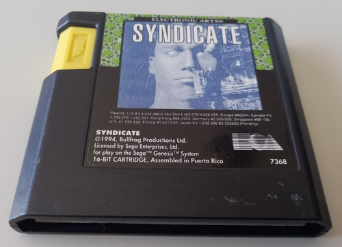 Jeu SEGA MEGADRIVE "Syndicate" en loose version PAL (n°8757S) | eBay