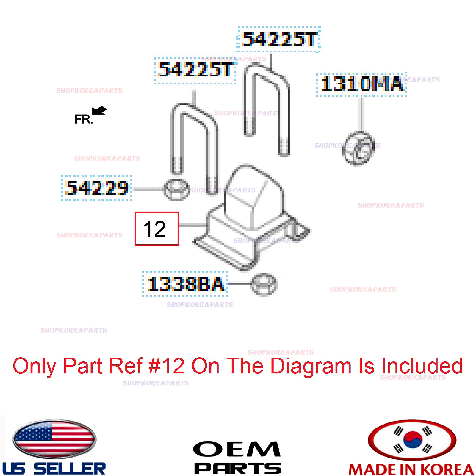 Genuine Front Suspension Leaf Spring Bumper Clamp ⭐OEM⭐ Hyundai Kia ...
