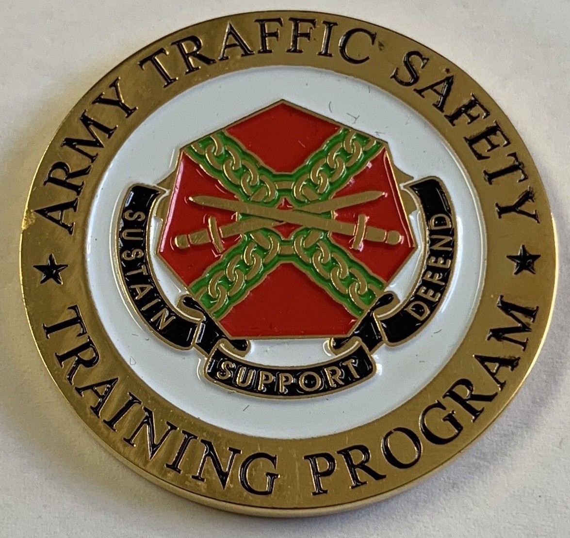 US Army Traffic Safety Training Program Sustain Support Defend | eBay