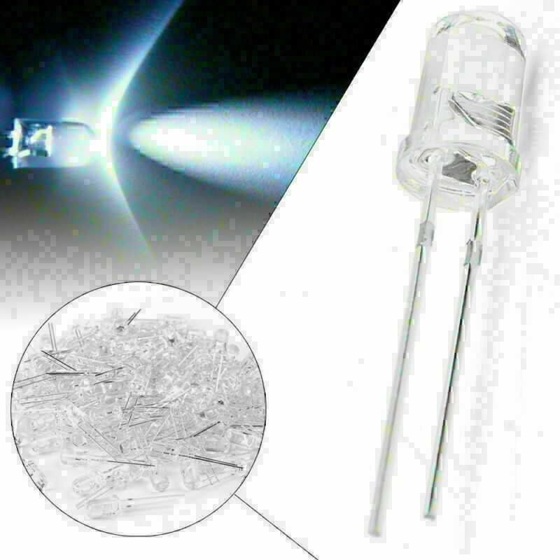 100/500/1000PCS 5mm LED Light Bulb Emitting Diode Small Night Lamp ...