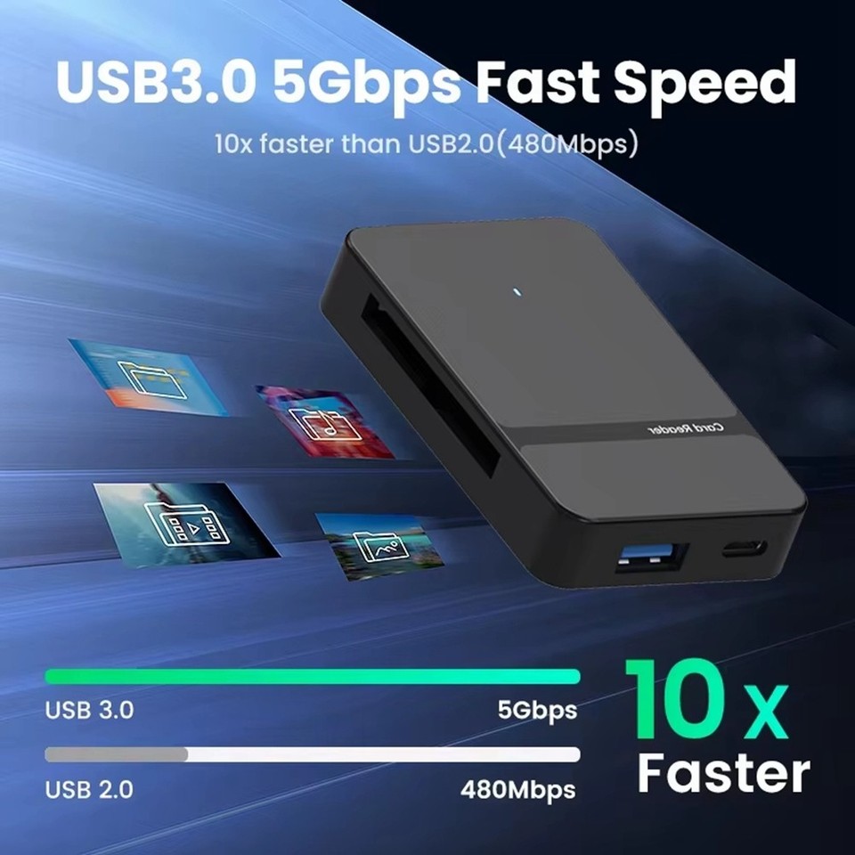 USB 3.0 Kartenleser Micro- TF MS Compact Flash Kartenadapter für ...