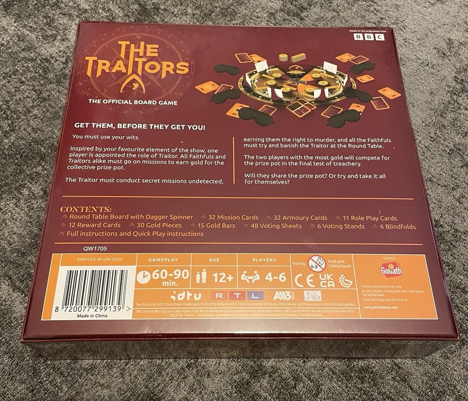 The Traitors Board Game new & Sealed | eBay UK