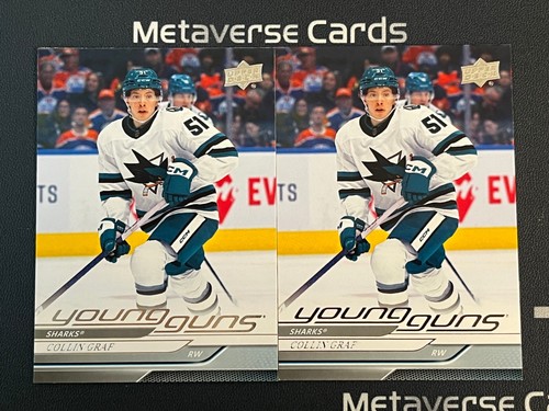 2024-25 Upper Deck Series 1 Hockey Young Guns #223 Collin Graf Lot 2 ...