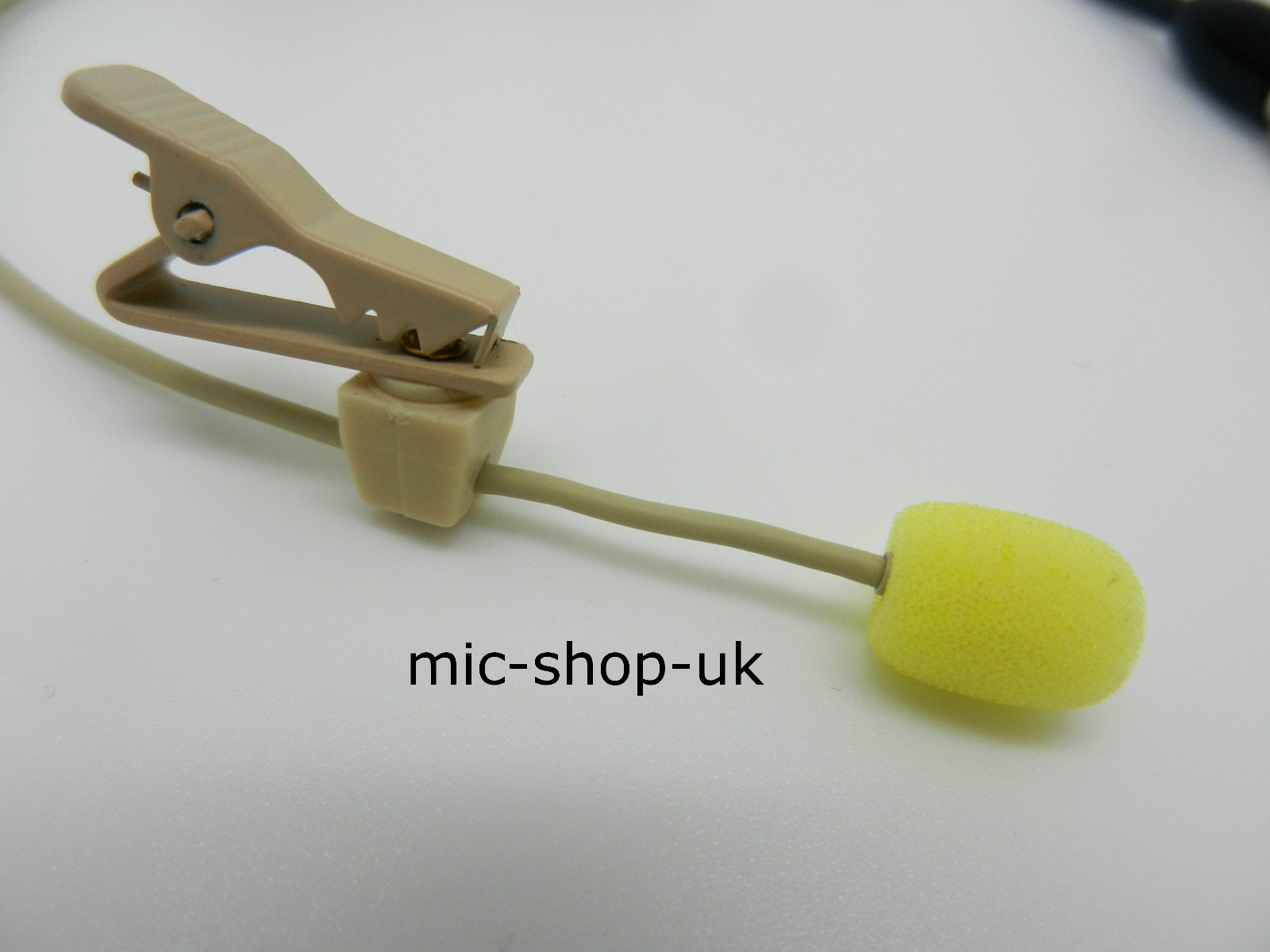 Beige Discreet Lavalier Lapel Microphone For Shure Wireless 4 pin Mini ...