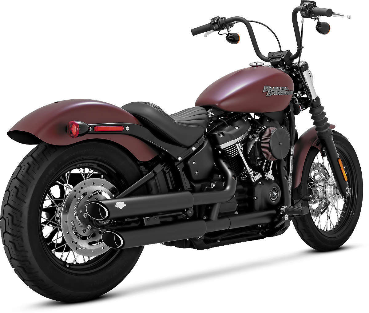 Buy Vance & Hines - 46875 - Twin Slash 3in. Slip-On Mufflers, Black ...