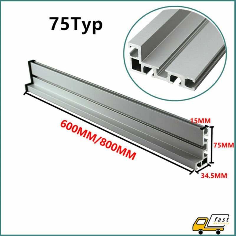 600/800MM 75 Type T Track T Slot Miter Track Stop Woodworking Table Saw ...