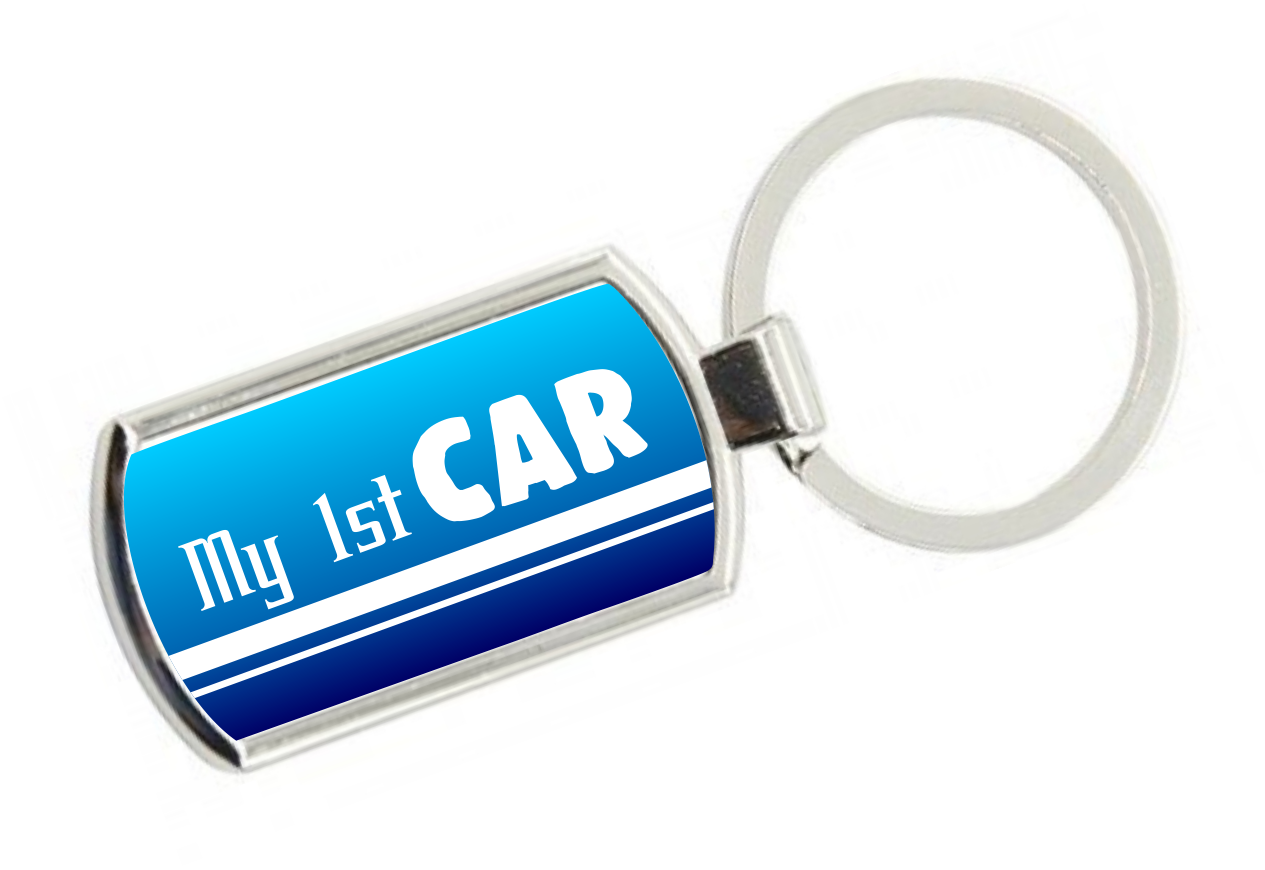 My 1st Car Keyring - Gift Idea Passed Test First Keys fob Boys Son ...