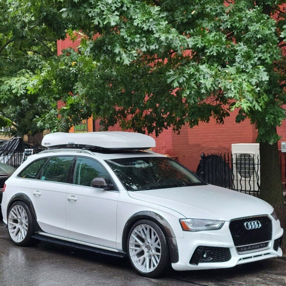 Cross Bars Roof Rack For Audi A4 B8 Allroad 2008-2016 Black lockable 2x ...