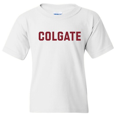 Colgate University Raiders Basic Block Youth T-Shirt - white | eBay