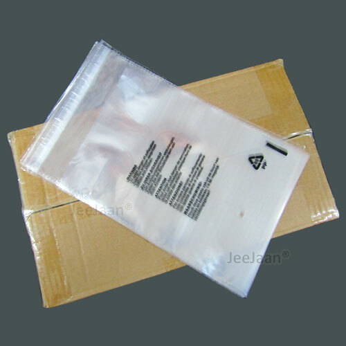 CLEAR GARMENT CELLOPHANE PEEL&SEAL PACKAGING OPP BAGS WARNING NOTICE ...