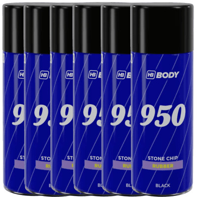 HB BODY 950 Stone Chip Synthetic Rubber Aerosol Spray Interior Black ...