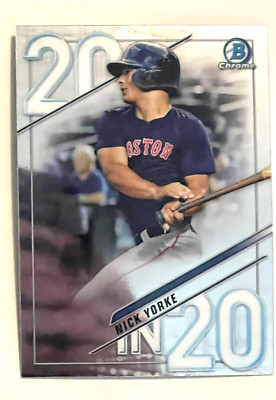 2020 BOWMAN DRAFT CHROME NICK YORKE 20 IN 20 BOSTON RED SOX #20IN20-NY ...