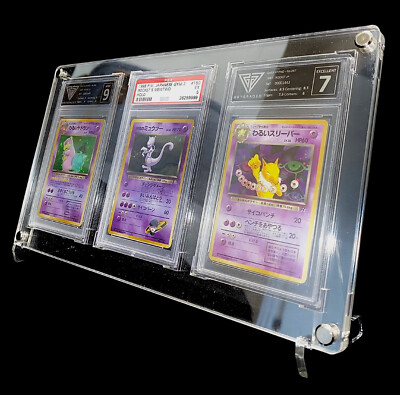Acrylic PSA/CGC Graded Display Case Frame + Stands - Pokemon Card TCG ...