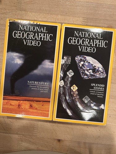 Splendid Stones 1992 And Nature's Fury 1994 VHS National Geographic ...