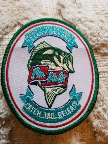 Embroidered Patch Fin Pals Catch Tag Release Fishing A Fish is too ...