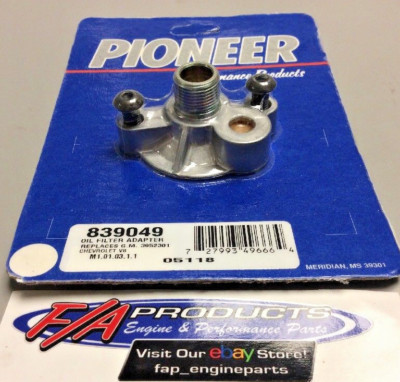 Pioneer 839049 1968 Up Small Block Chevy Spin On Oil Filter Adapter 327 ...