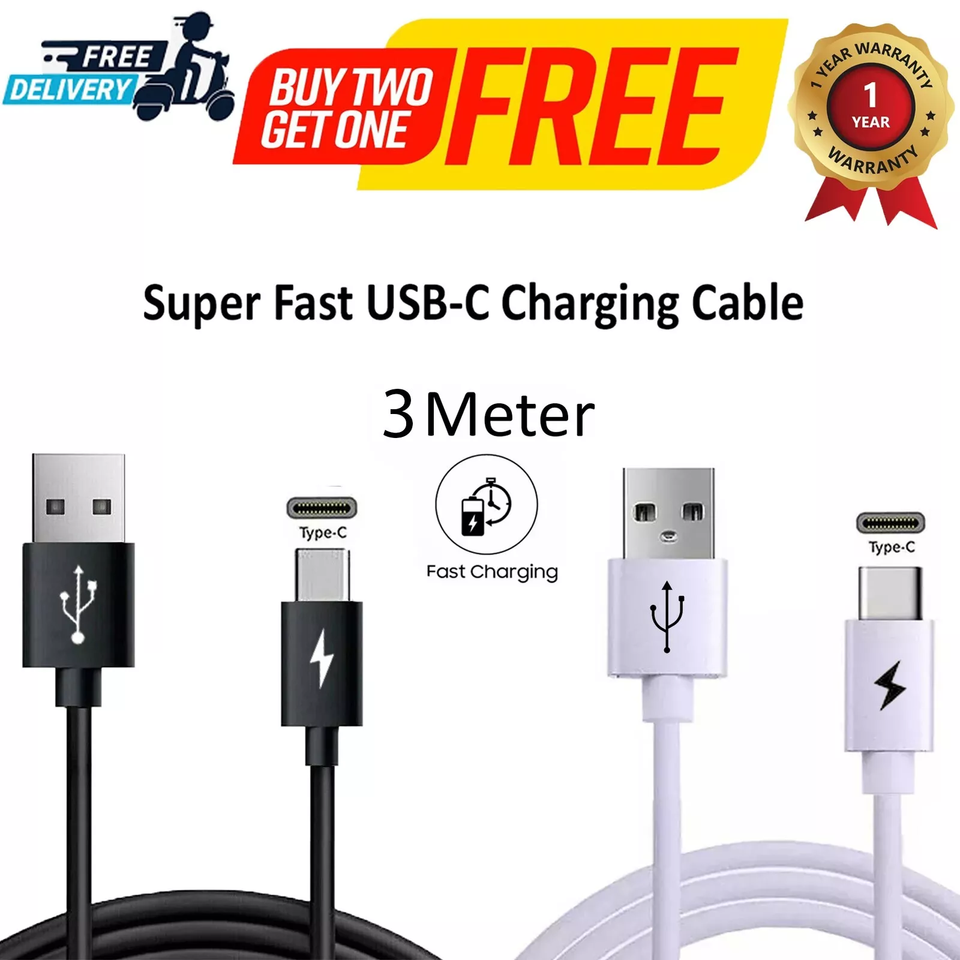 Super Fast Charging USB TYPE-C Charger Power Data Cable For Google TV ...