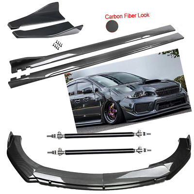 Carbon Fiber For Subaru Legacy 2000-2023 Front Bumper Lip Rear Splitter ...