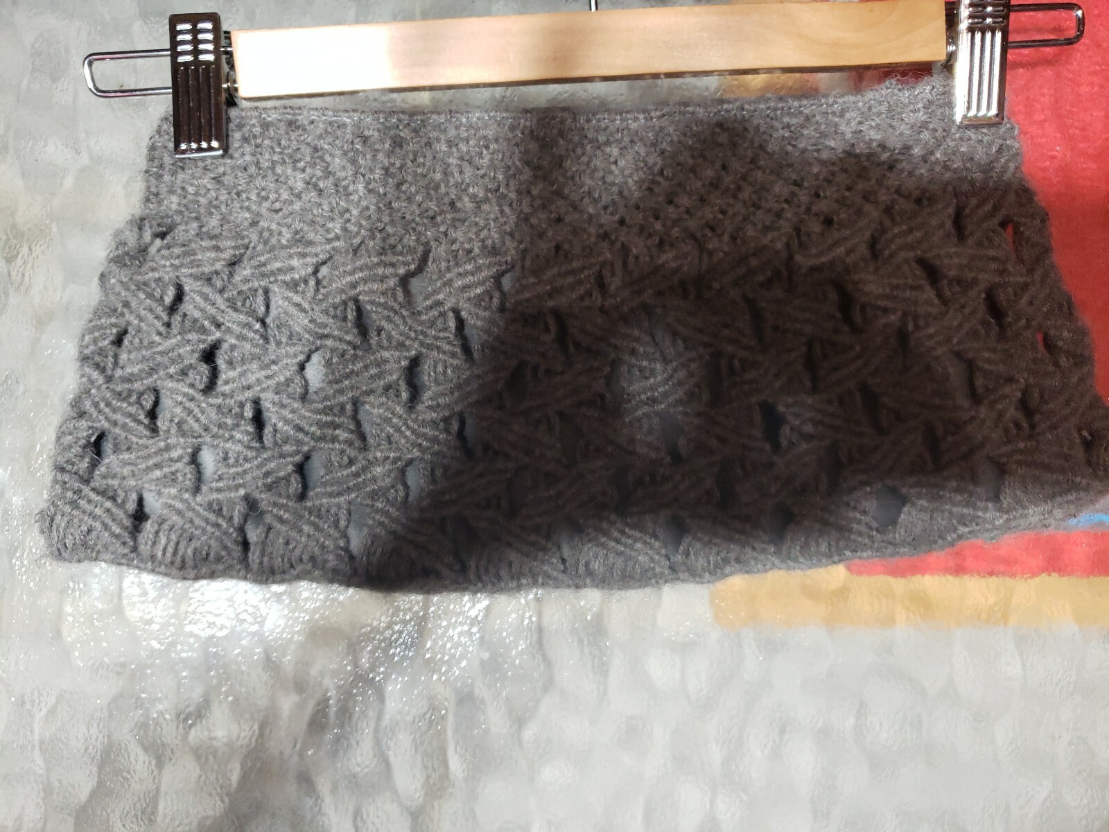 Rare Grey Knit Lauren Merkin Sweater Clutch From Bergdorf Goodman | eBay