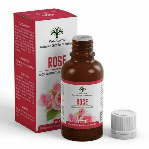 Vanalaya Rose 100% Natural & Undiluted Essential Oil for unisex 15 ml ...