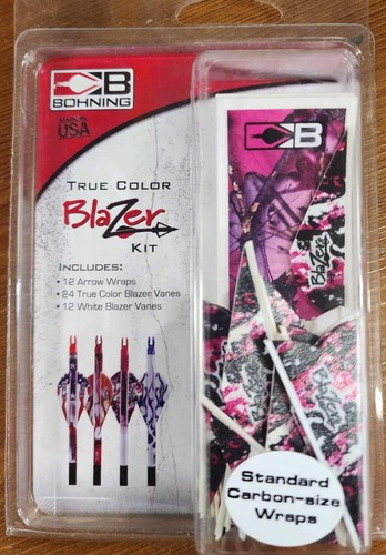 Bohning - True Color Blazer Kit - Vanes w/Arrow Wraps - Standard Arrow ...