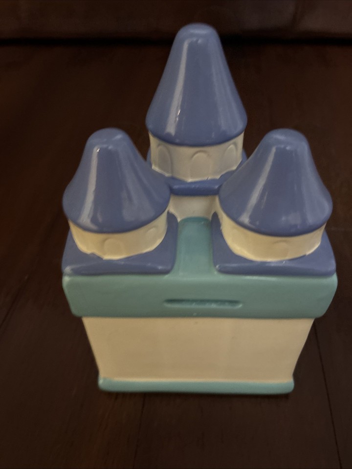 Disney Frozen Castle Piggy Bank Elsa Anna Olaf Ceramic Princess Coin ...