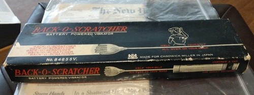 Vtg Back-O-Scratcher Battery Powered Vibrator. All Orig Untested! NEVER ...