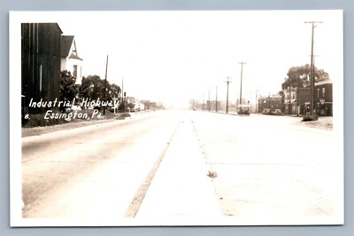 ESSINGTON PA INDUSTRIAL HIGHWAY VINTAGE REAL PHOTO POSTCARD RPPC | eBay