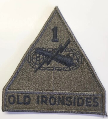 1st Armored Division Old Ironsides US Army Emblem Embroidered Patch ...
