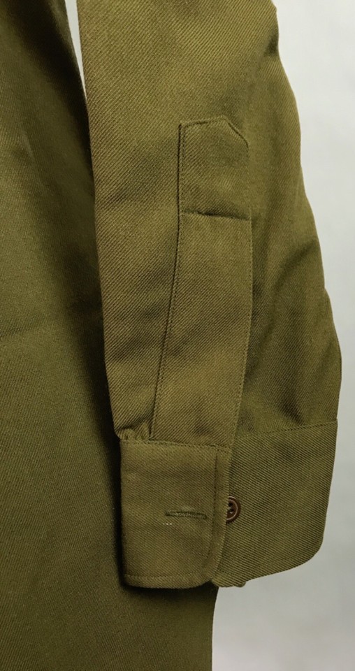 WWII US ARMY INFANTRY M1937 M37 COMBAT FIELD WOOL SHIRT-SIZE 3 (42-44R ...