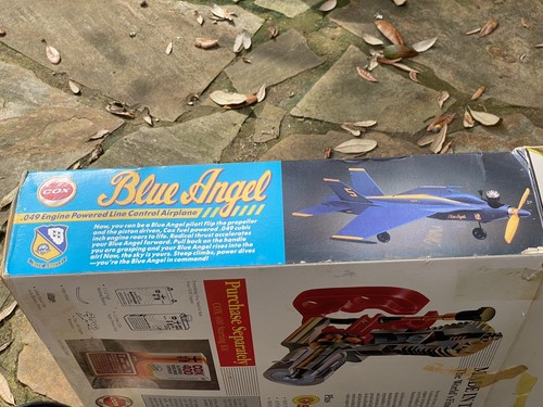 Cox Blue Angels Used .049 Control Line Plane Original Box Great ...