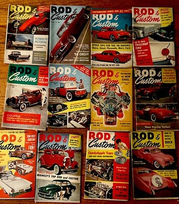 Lot of 12 1950's Rod & Custom Magazines Hot Rod | eBay