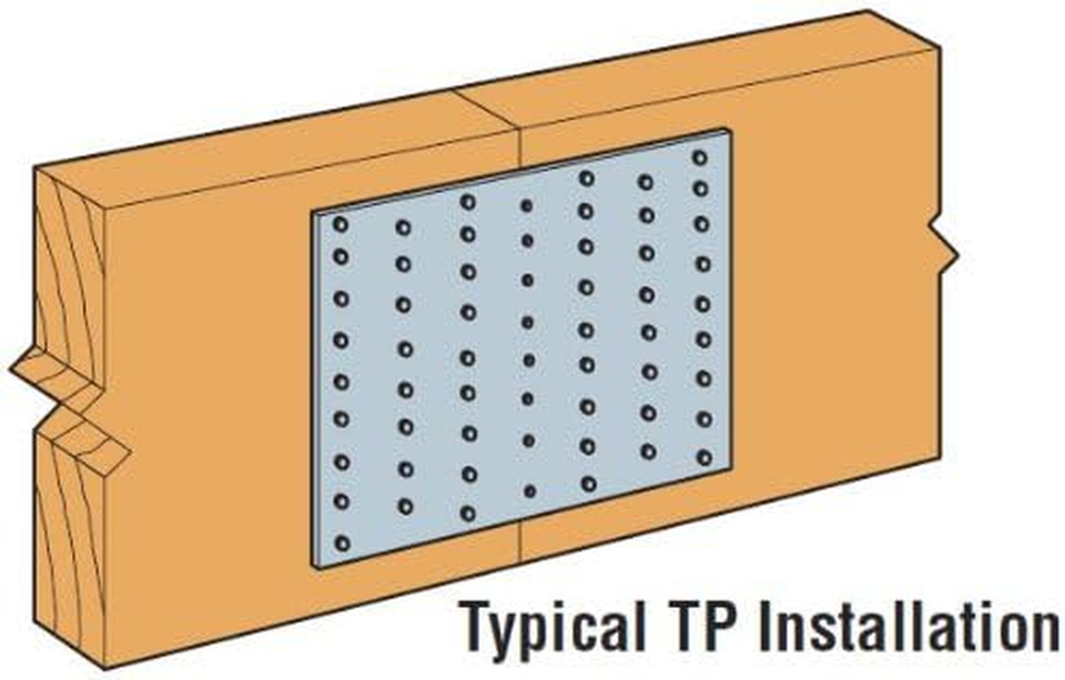 TP37 TP 3-1/8 In. X 7 In. 20-Gauge Galvanized Tie Plate (Pack of 100 ...