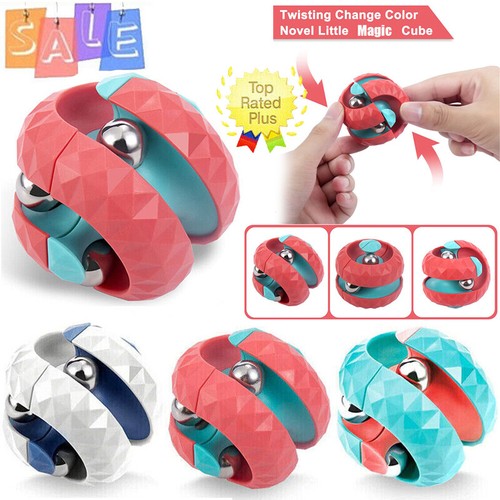 Ball Orbit Rubik's Cube Fidget Toy Stress Relief Autism Anxiety ADHD ...