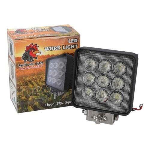 Red Rooster® LED Work Light - 27W Square Flood Beam fits Lighting | eBay