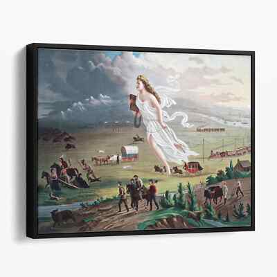 American Progress by John Gast - Manifest Destiny USA Canvas Print Wall ...