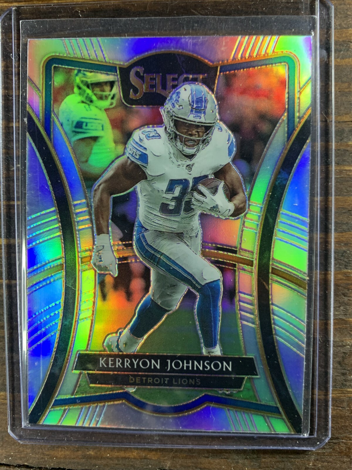 Kerryon Johnson Football Card #187 Panini Select Premier Level Silver ...