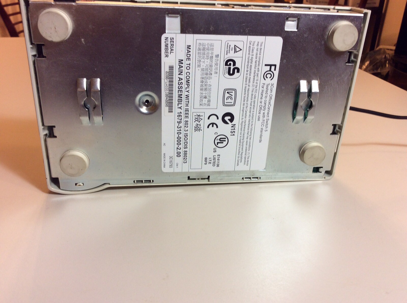 3Com OfficeConnect Switch 5 (3C16793) 5-Ports External Switch with ...